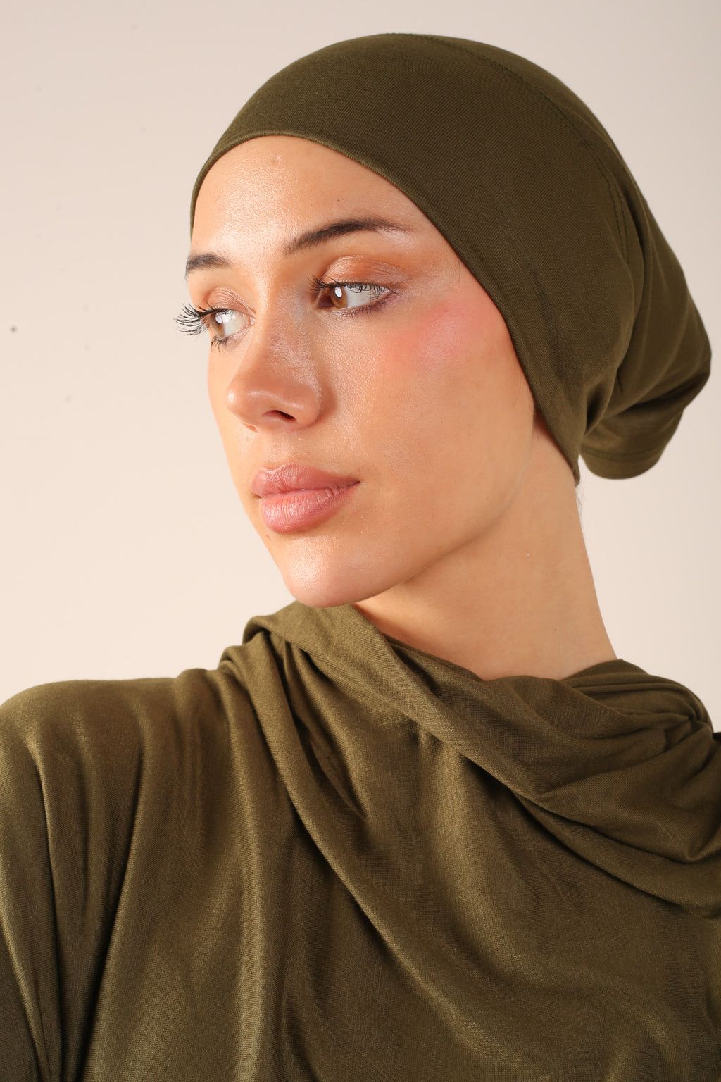 Khaki Tube Hijab Cap – Anaqa Inspired